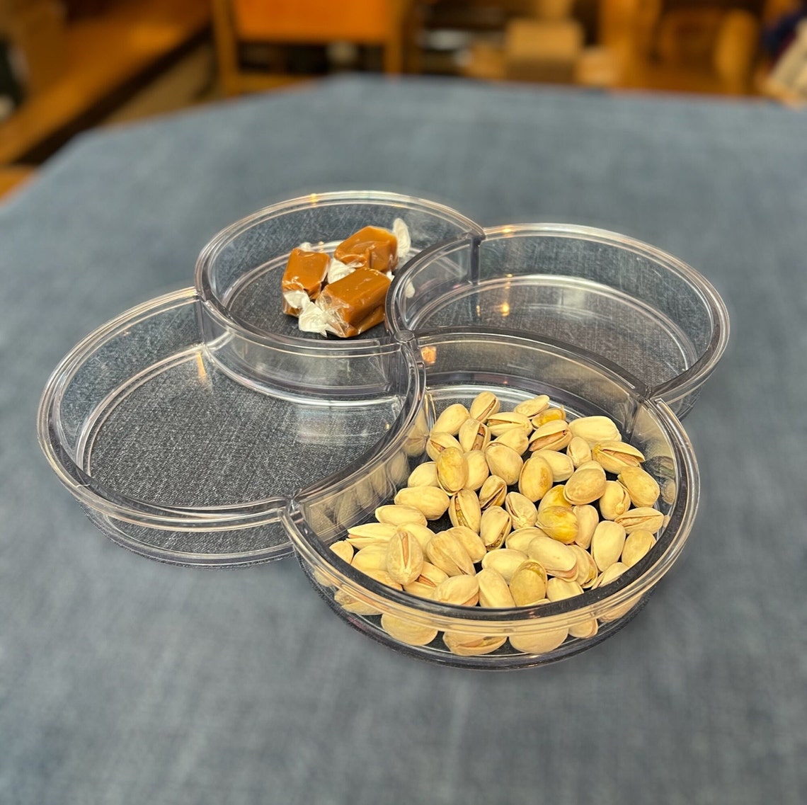 Vintage 4-part Clear Acrylic Serving Tray Designed by Gunnar - Etsy