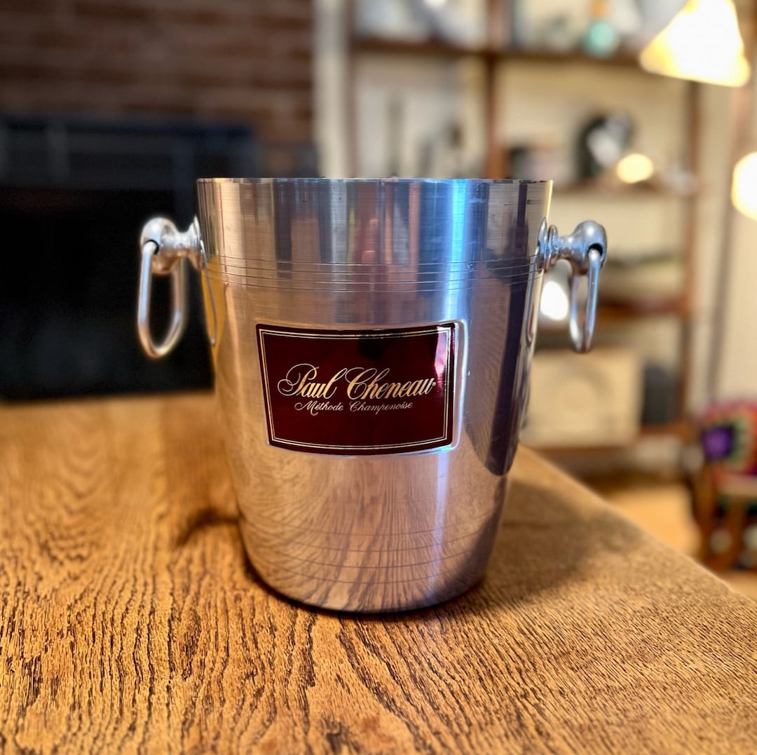Vintage Metal Champagne Bucket by Paul Cheneau Cava | Champagne Bucket ...
