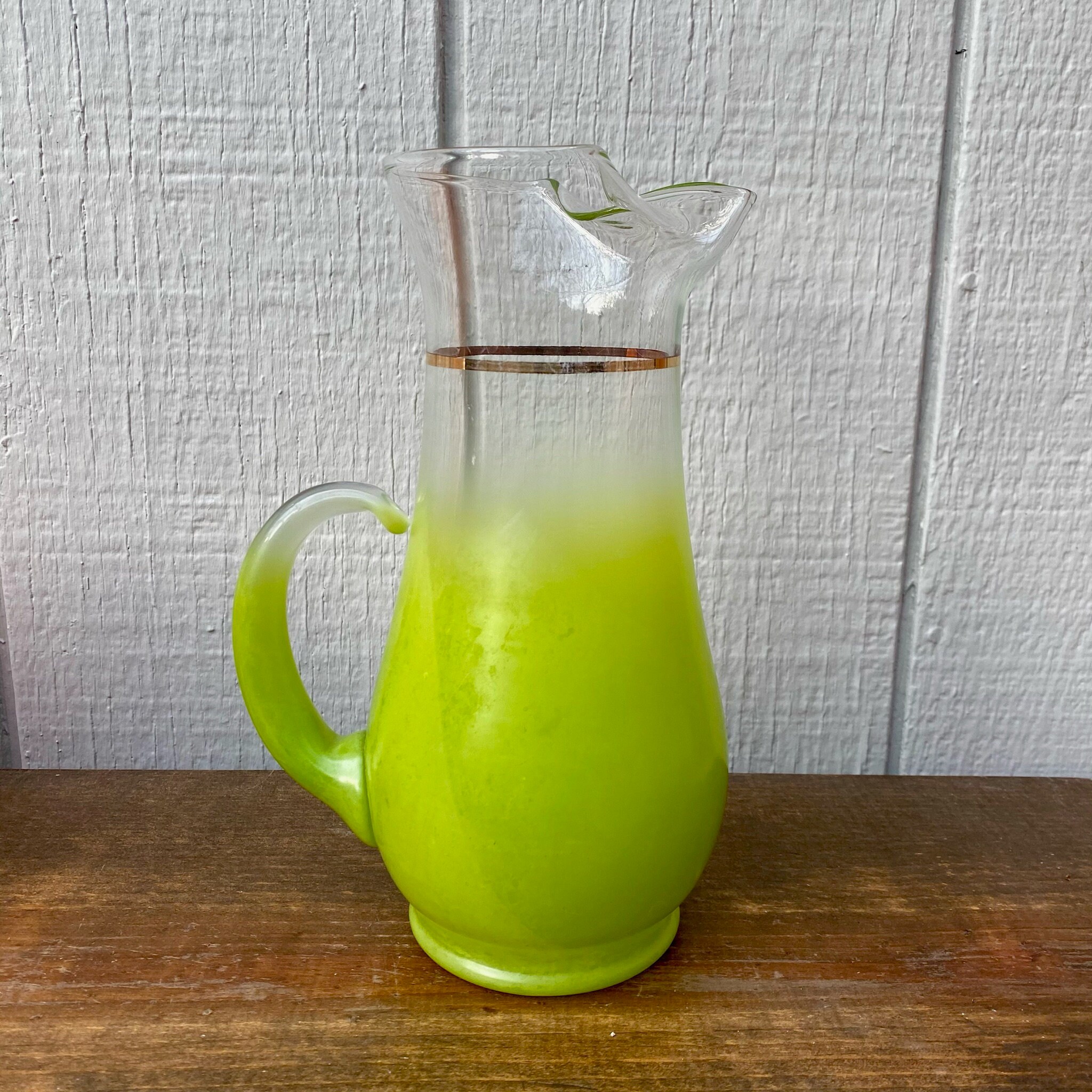 Blendo Pitchers and Glasses by West Virginia Glass Sold | Etsy