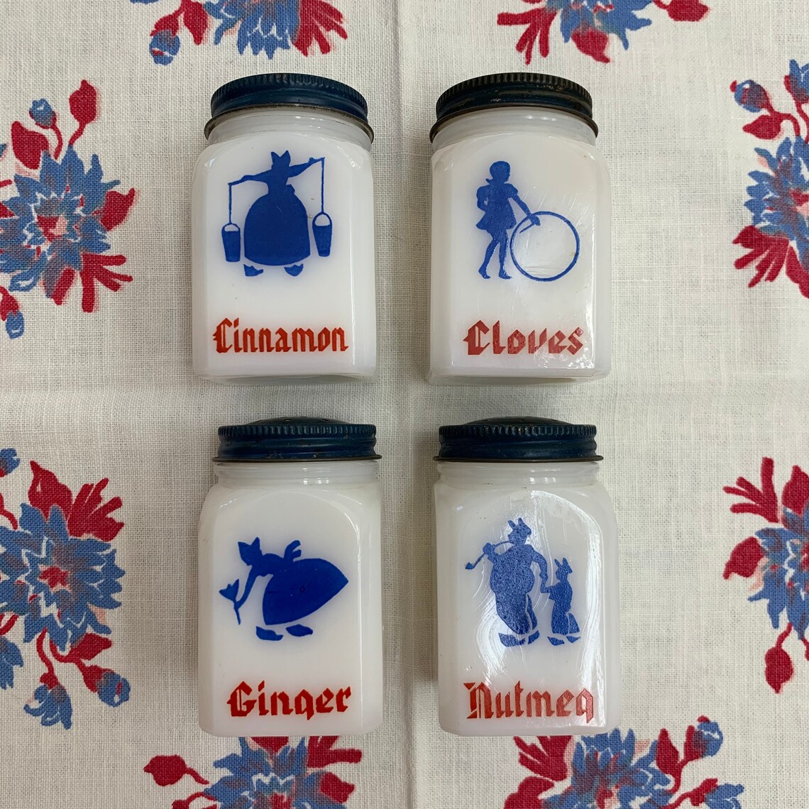 Dove Brand Milk Glass Spice Jars by Frank Tea & Spice Co. - Etsy