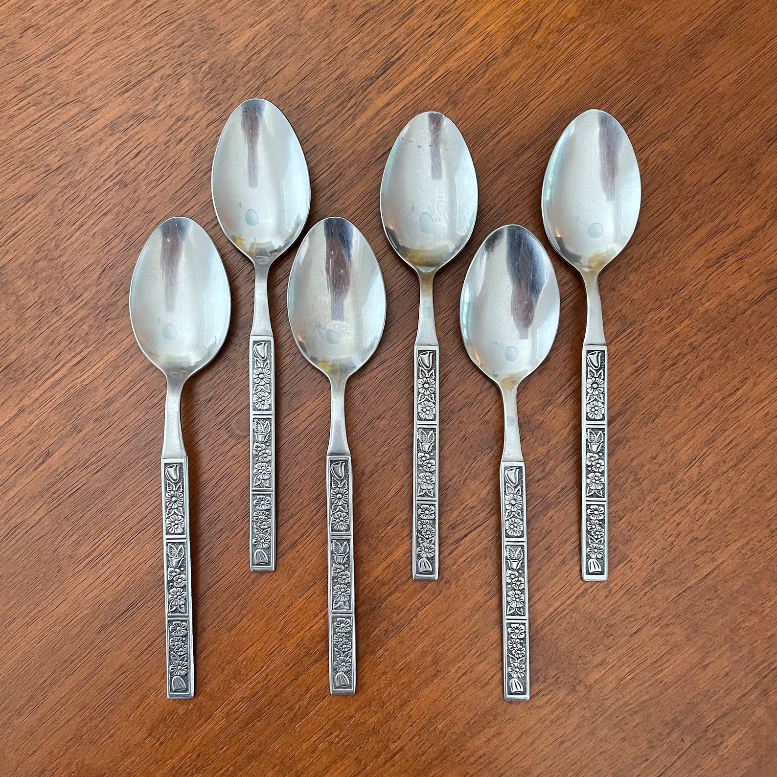 Sets of Vintage Spring Fever Stainless Steel Silverware by - Etsy