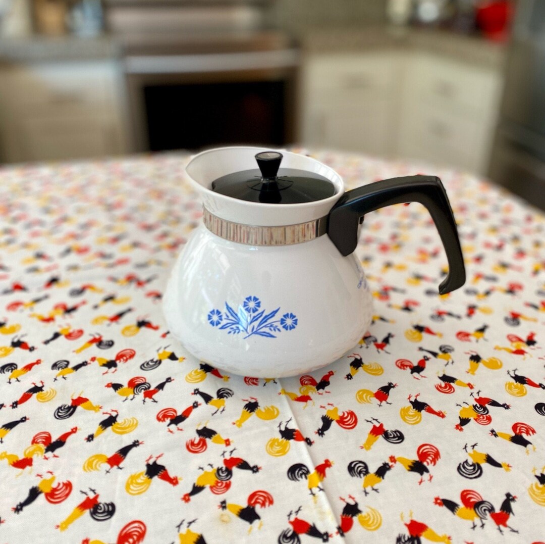 6 Cup Blue Cornflower P-104 Stovetop Teapot by Corning Ware Blue ...