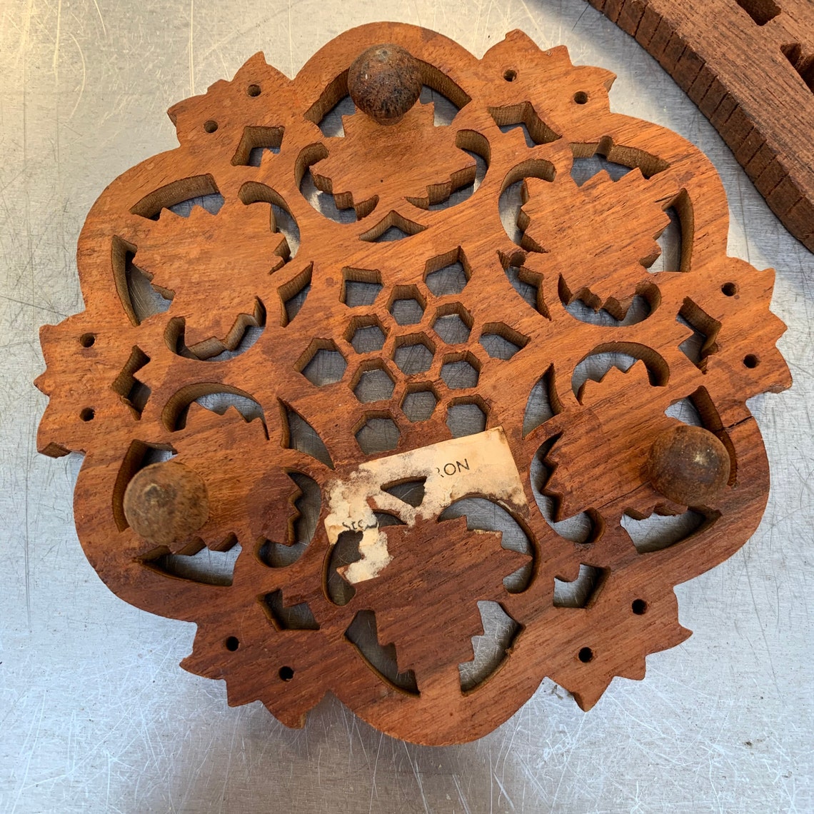 Vintage Carved Wood Decorative Trivets Sold Separately | Etsy