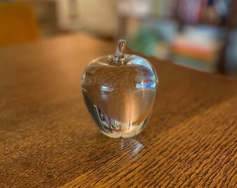 Steuben Glass Apple - Etsy