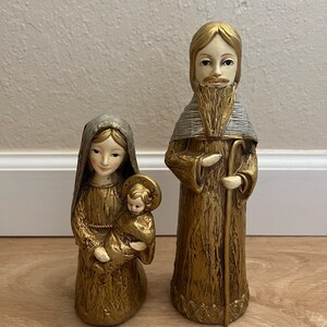 Set of 5 Vintage Paper Mache Nativity Figures by Schmid Bros | 60s ...