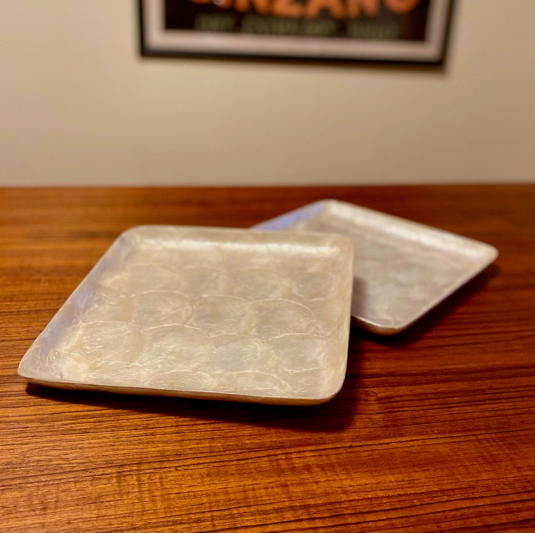 Square Capiz Shell Tray Made for Gump's | Made in the Philippines ...