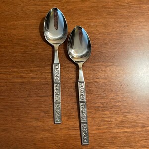 Sets of Vintage Spring Fever Stainless Steel Silverware by Northland ...
