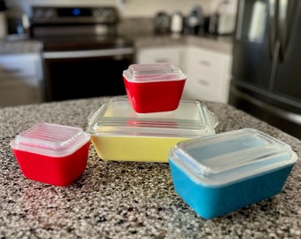 PYREX Multi-color Refrigerator Set "primary Fridgies" 8-piece Set - Etsy