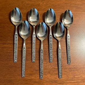 Sets of Vintage Spring Fever Stainless Steel Silverware by Northland ...