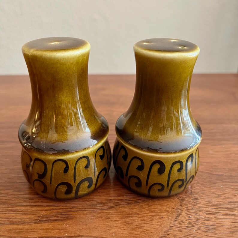Vintage Cruets Salt and Pepper Shaker Set on Cork Tray Made in - Etsy