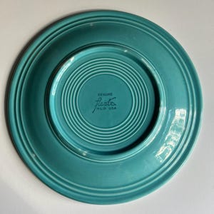 Vintage Fiestaware Turquoise Original Dinner Plate by Homer Laughlin ...