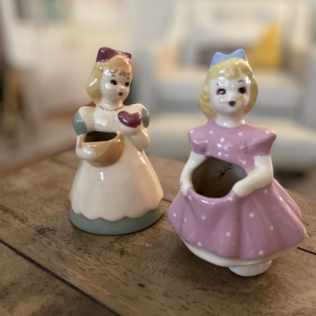 Your Choice of Blonde Girl Figurine Planter by Lamar | Vintage ...