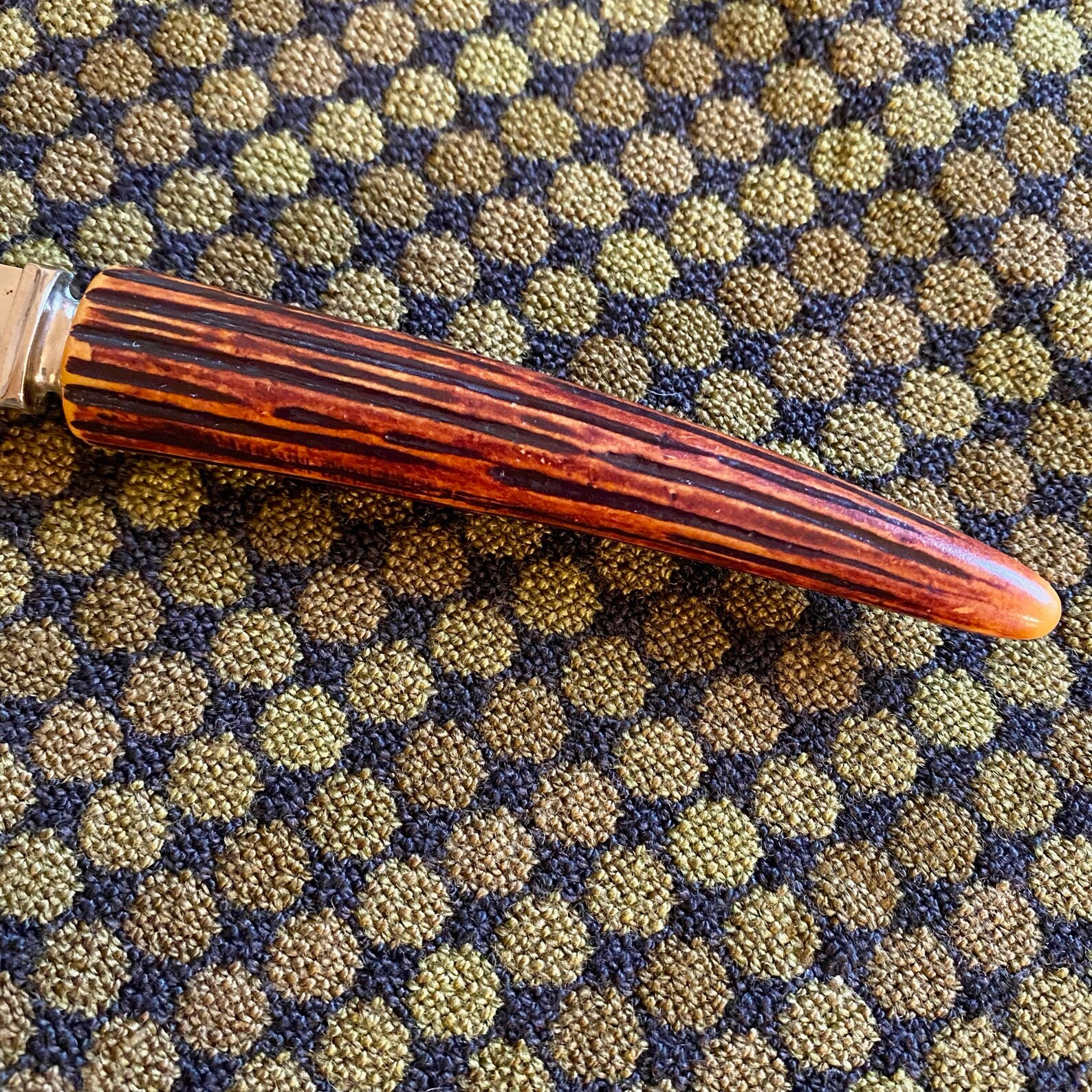 Set of 6 Faux Horn Handle Stainless Blade Steak Knives by - Etsy