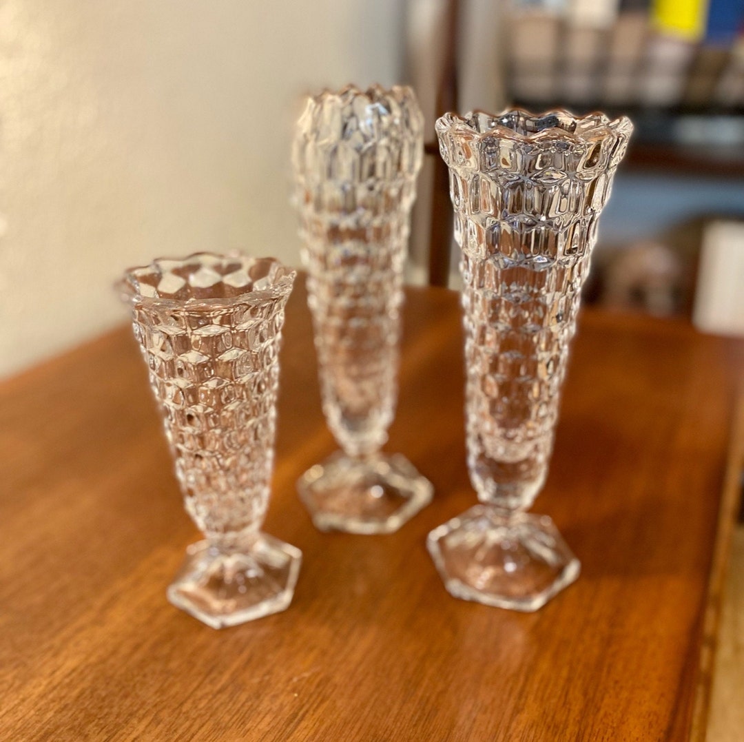 Your Choice of American Clear Bud Vases by Fostoria | Vintage Fostoria | Fostoria Vase ...