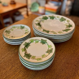 Ivy (american) Plates and Saucers by Franciscan | Franciscan Ivy Dinner ...