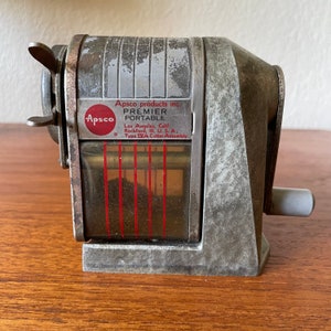 Vintage Premier Portable Pencil Sharpener by Apsco Products, Inc ...