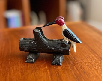 Vintage Woodpecker Toothpick Dispenser - Etsy