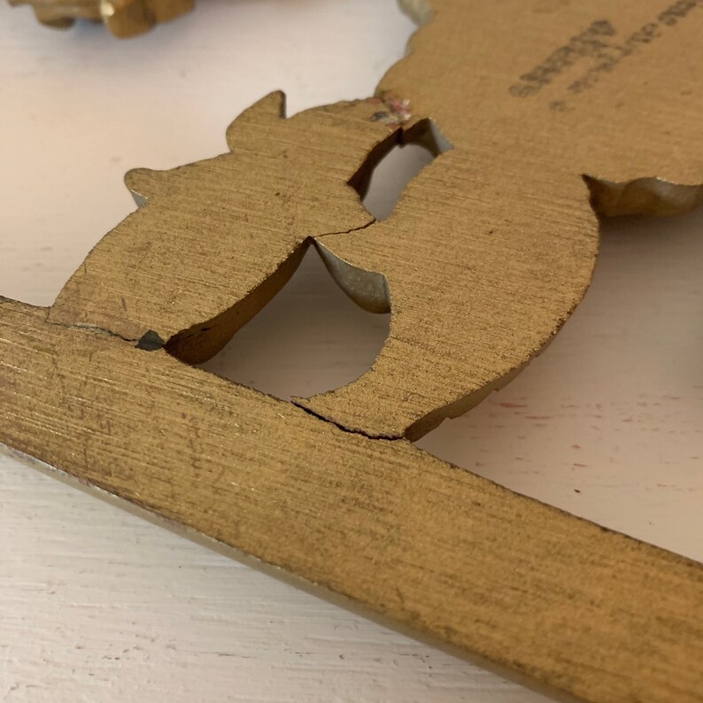 Pair of Gold Flower Wall Hangings by Syroco Ornamental Co. - Etsy