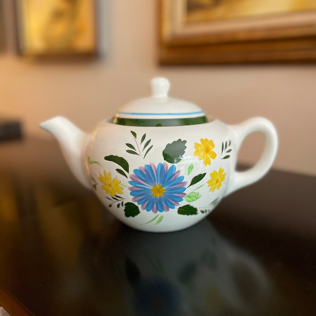 Vintage Country Garden Pattern 6 Cup Teapot and Lid Stangl - Etsy
