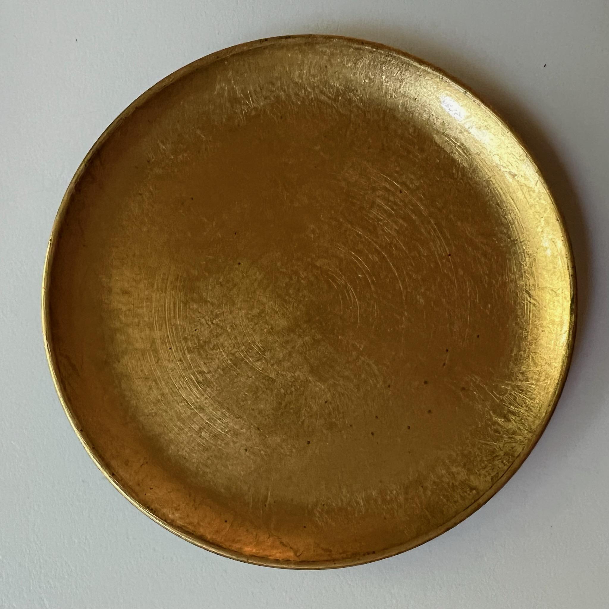 Set of 10 Vintage Gold Lacquer Ware Small 3 in Dishes | Gold Wasabi ...