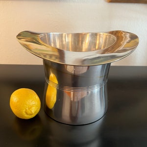 Vintage Silver Plated Top Hat Ice Bucket by Godinger Silver Art Co ...
