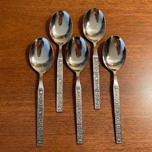 Sets of Vintage Spring Fever Stainless Steel Silverware by Northland ...