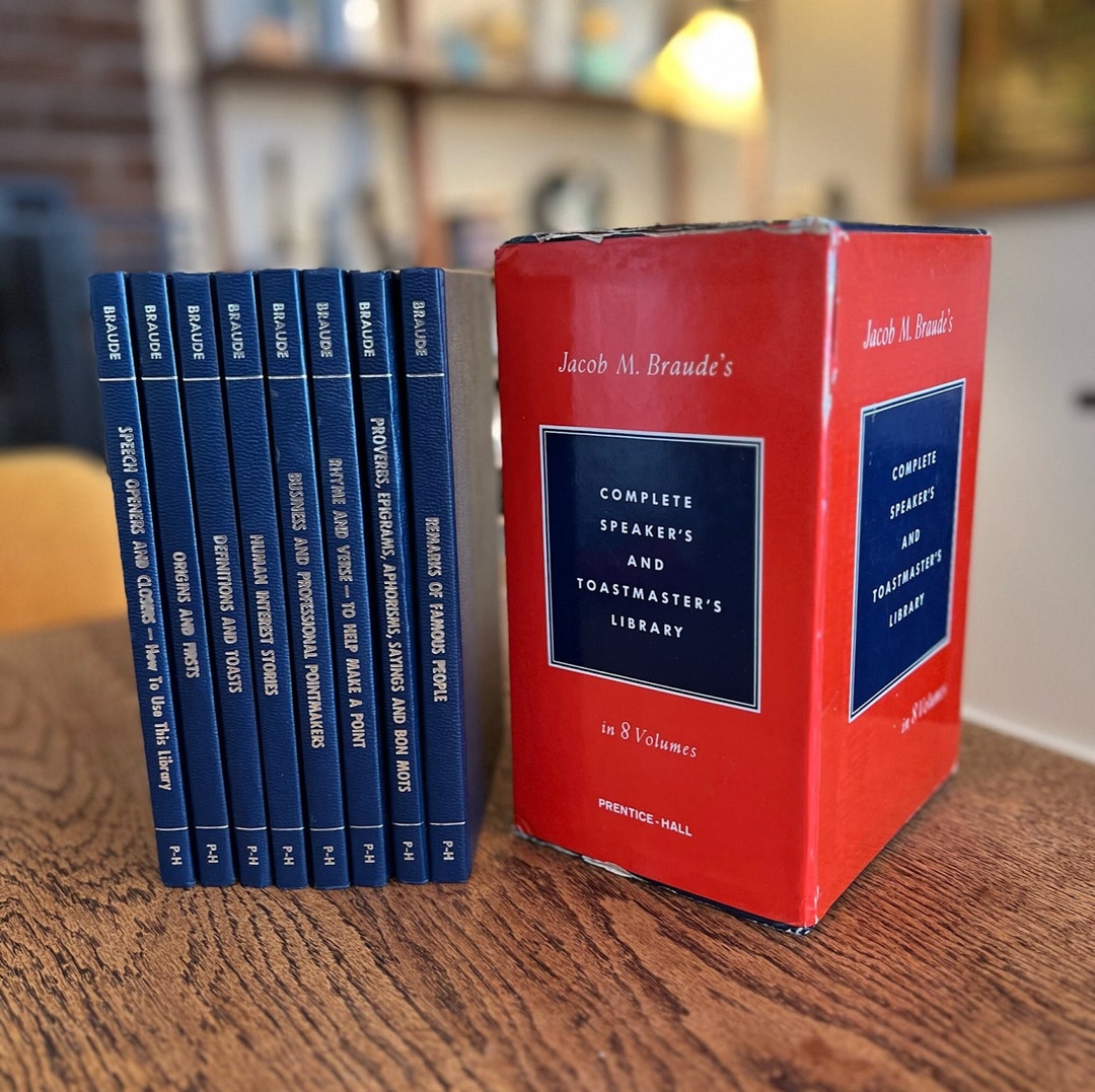 Vintage 8 Volume Set Complete Speaker's and Toastmaster's Library by ...