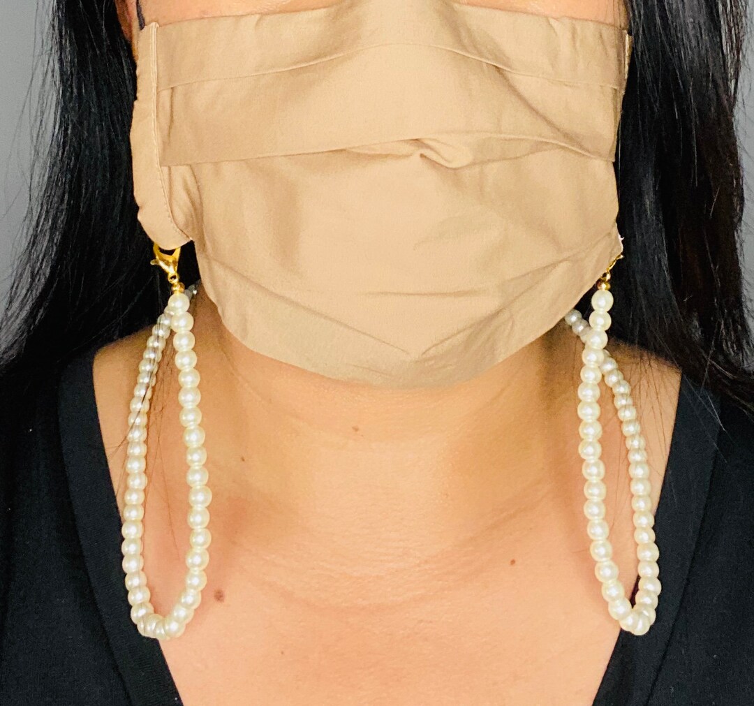 Pearl Beaded Mask Chain - Etsy