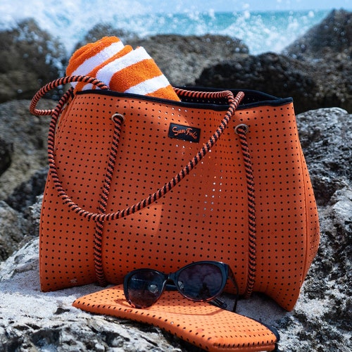 Neoprene Tote Bag With Matching Pouch - Etsy