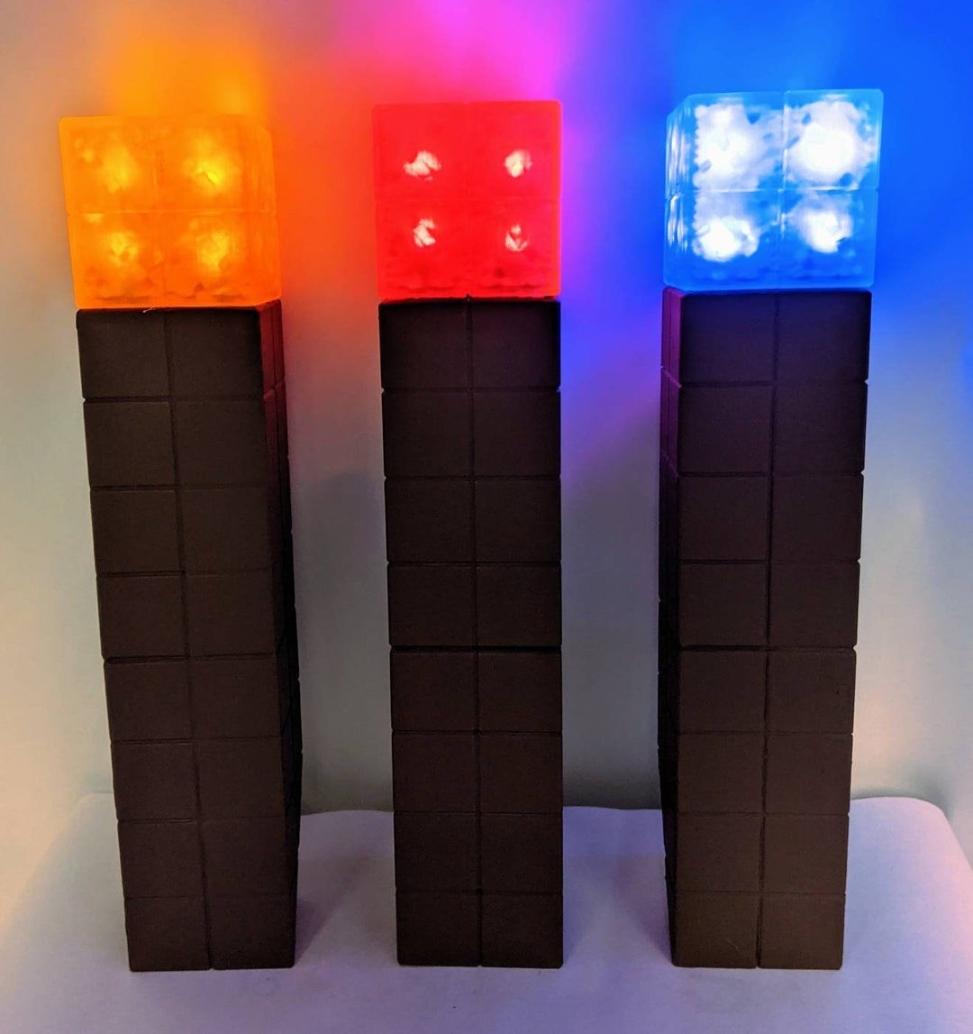 Minecraft Torch Wall Mount Night Light torch, Redstone, or Soul - Etsy