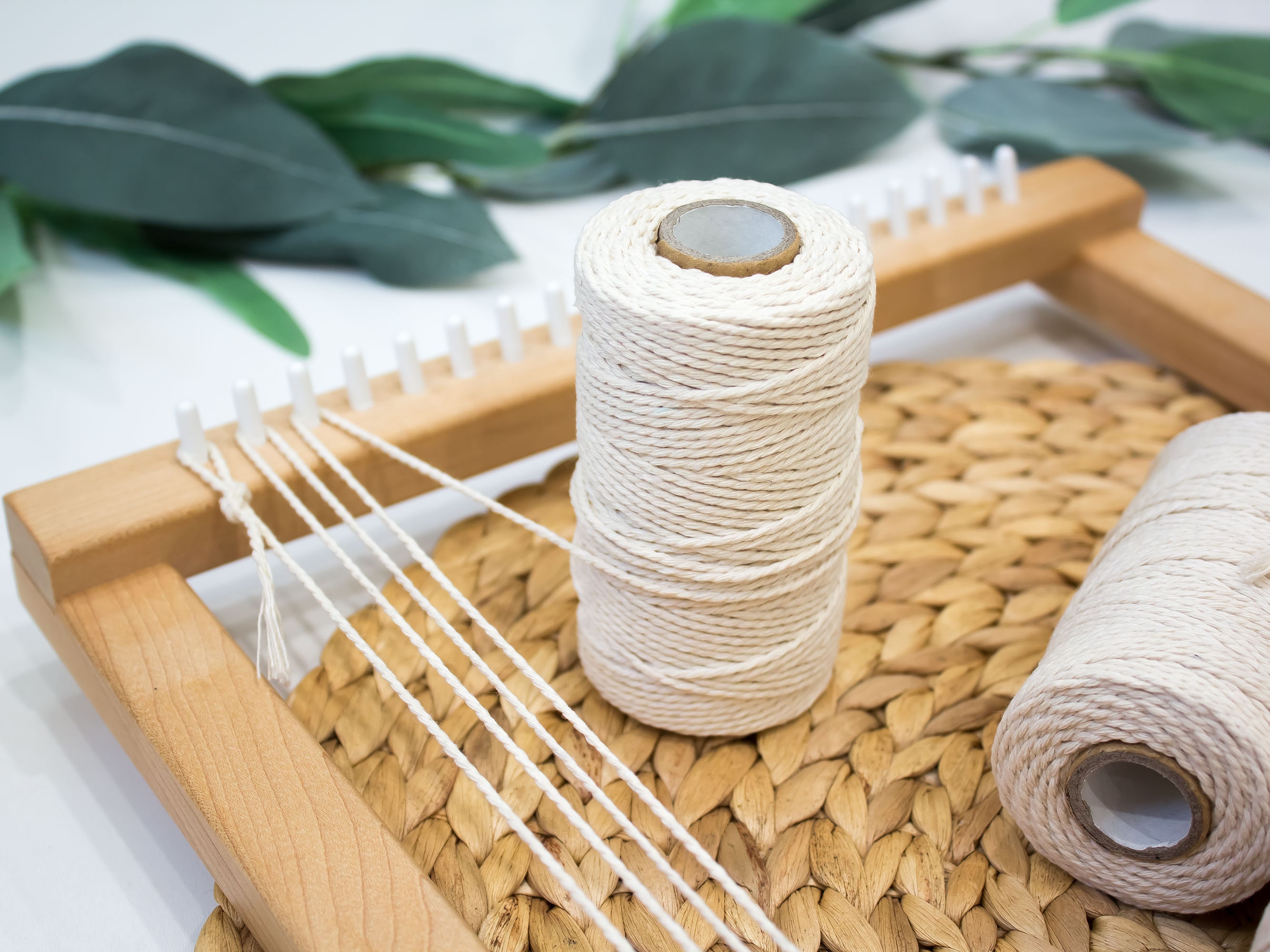Warp String | Natural Cotton String | 1mm String | 1mm 2-ply Cord ...