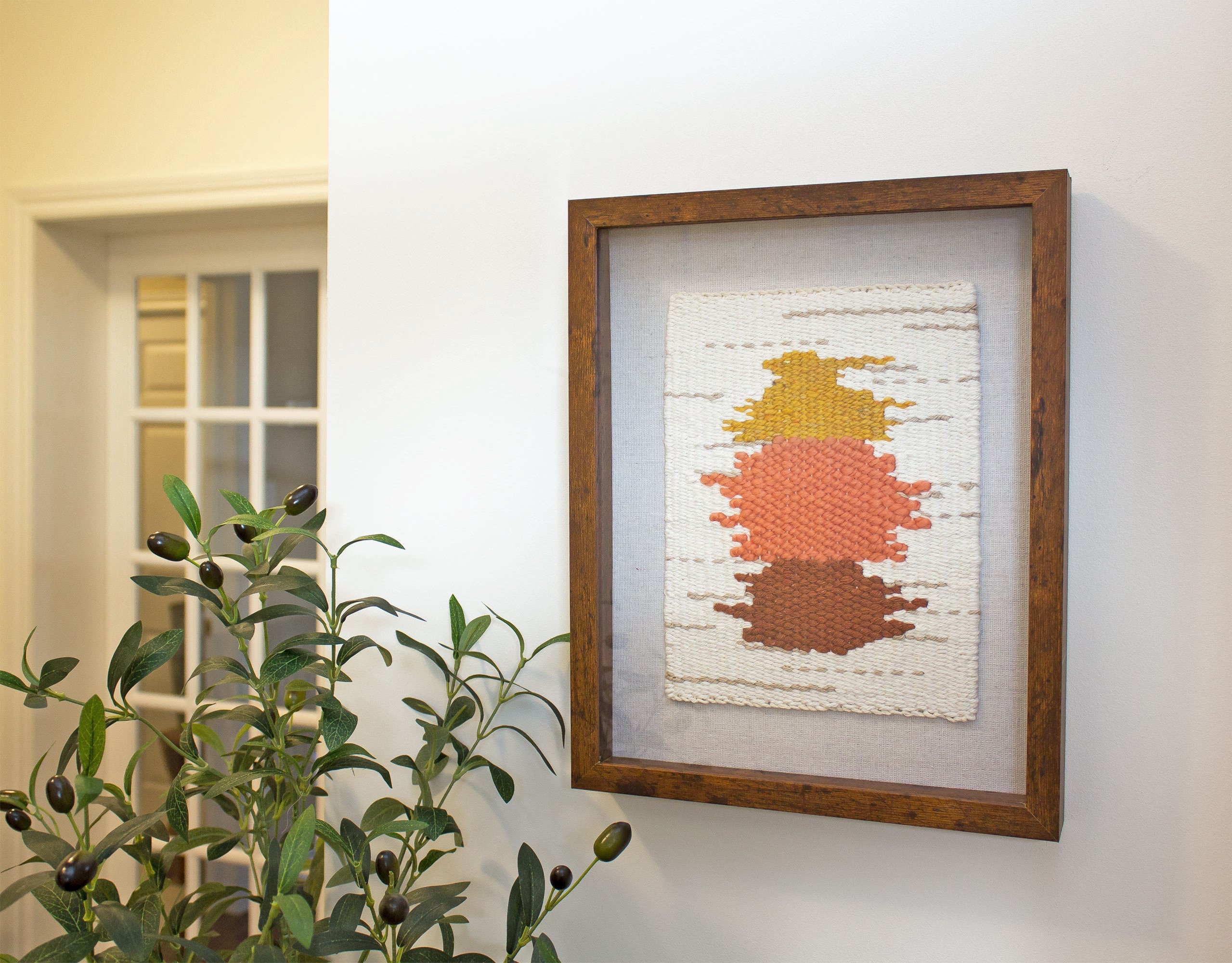 Framed Tapestry Woven Tapestry Woven Wall Art Fiber Wall Decor Framed ...