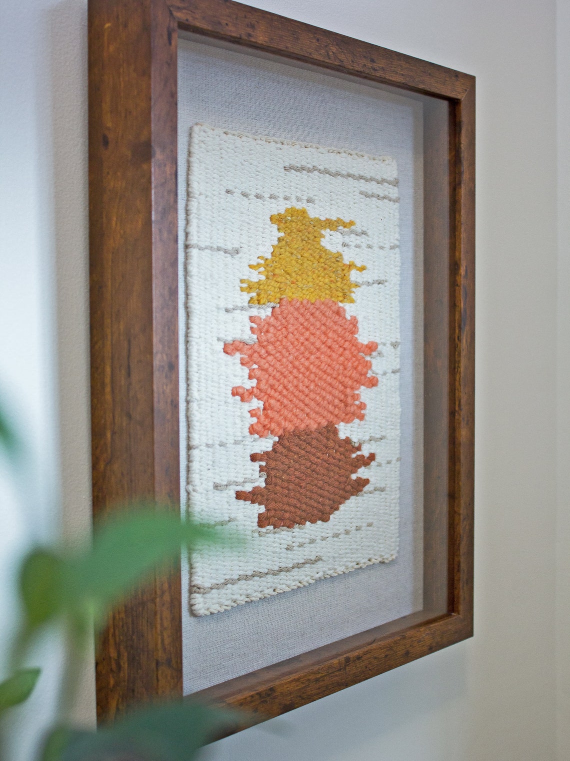 Framed Tapestry Woven Tapestry Woven Wall Art Fiber Wall Decor Framed ...