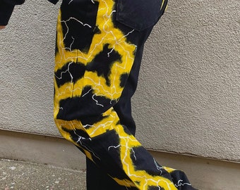 Lightning Pants Men | Etsy