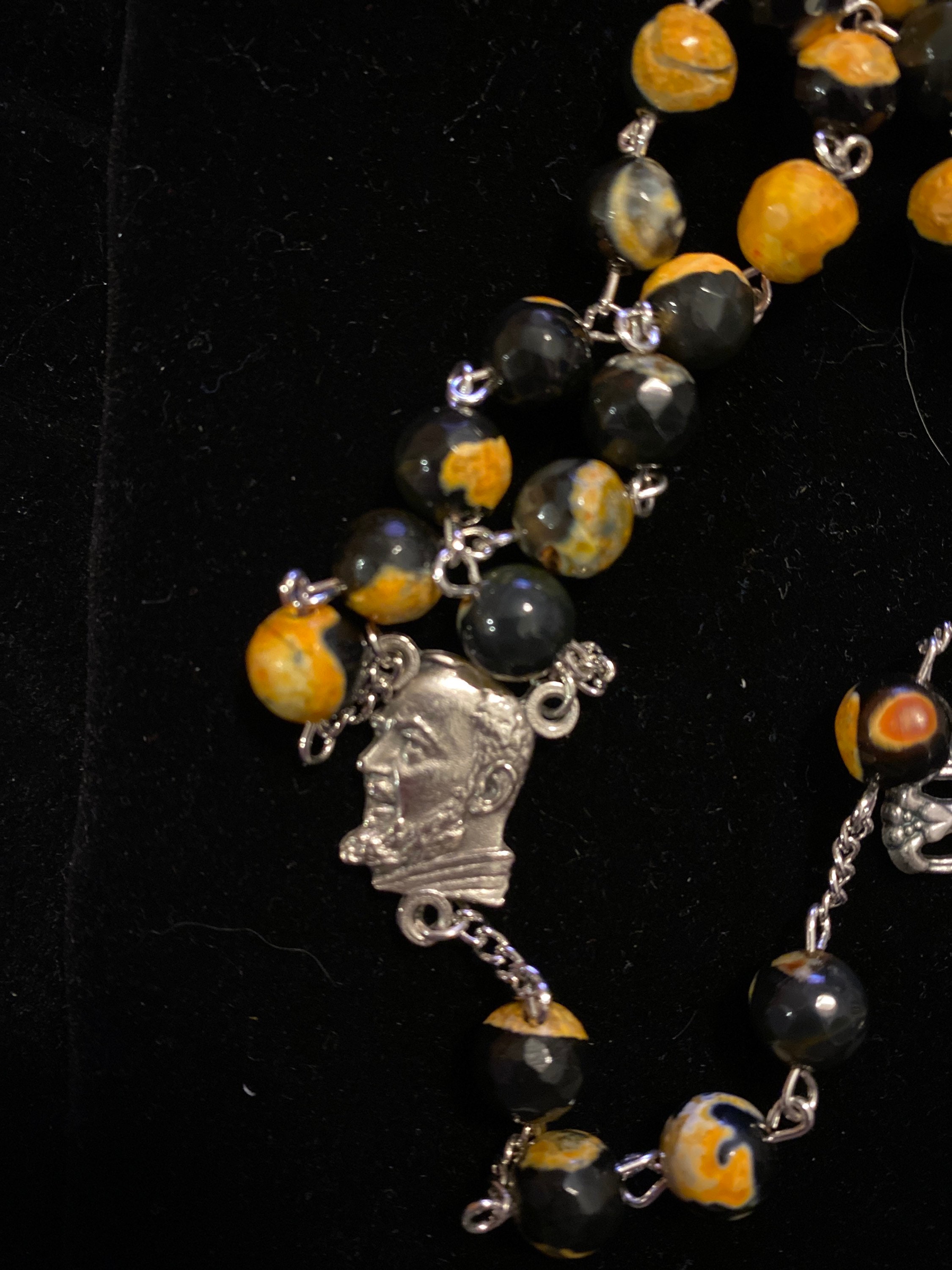 Stunning Bumblebee Agate Rosary - Etsy