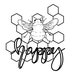 Bee Happy Coloring Page Collection - Etsy