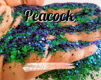 Glitter Peacock | Etsy