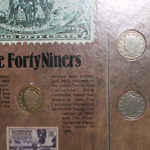 Vintage Coin and Stamp Collection Framed Art: the Pioneers, the Forty ...