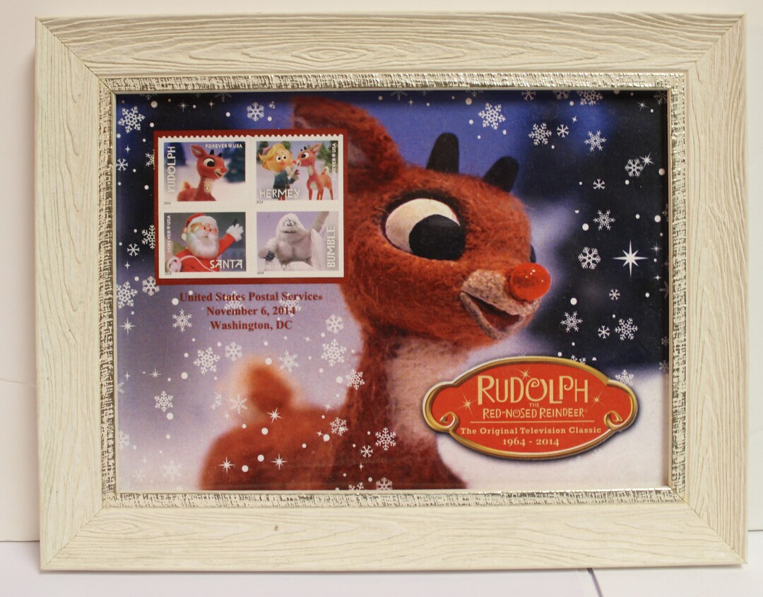 Rudolph the Red Nosed Reindeer Framed Art Issued by the US Postal ...