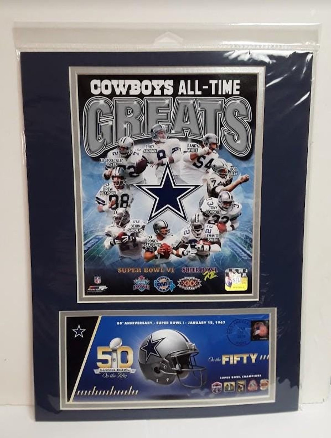 Dallas Cowboys All-time Greats Commemorative Picture From US Postal ...