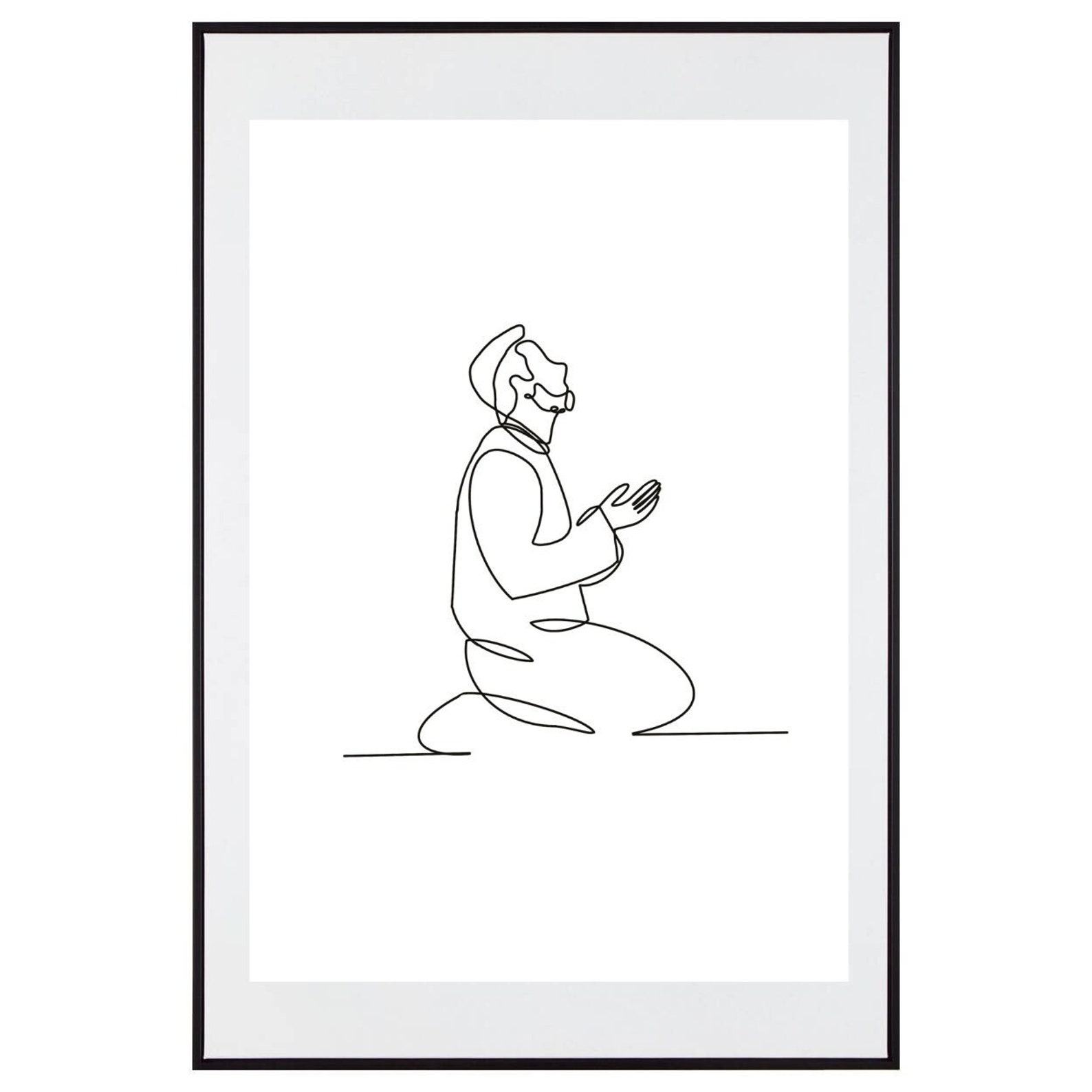 Repentance Line Art | Islamic Wall Art | Digital Print - Etsy