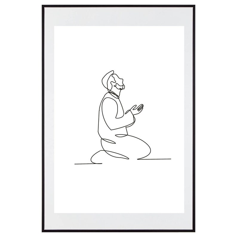 Repentance Line Art | Islamic Wall Art | Digital Print - Etsy