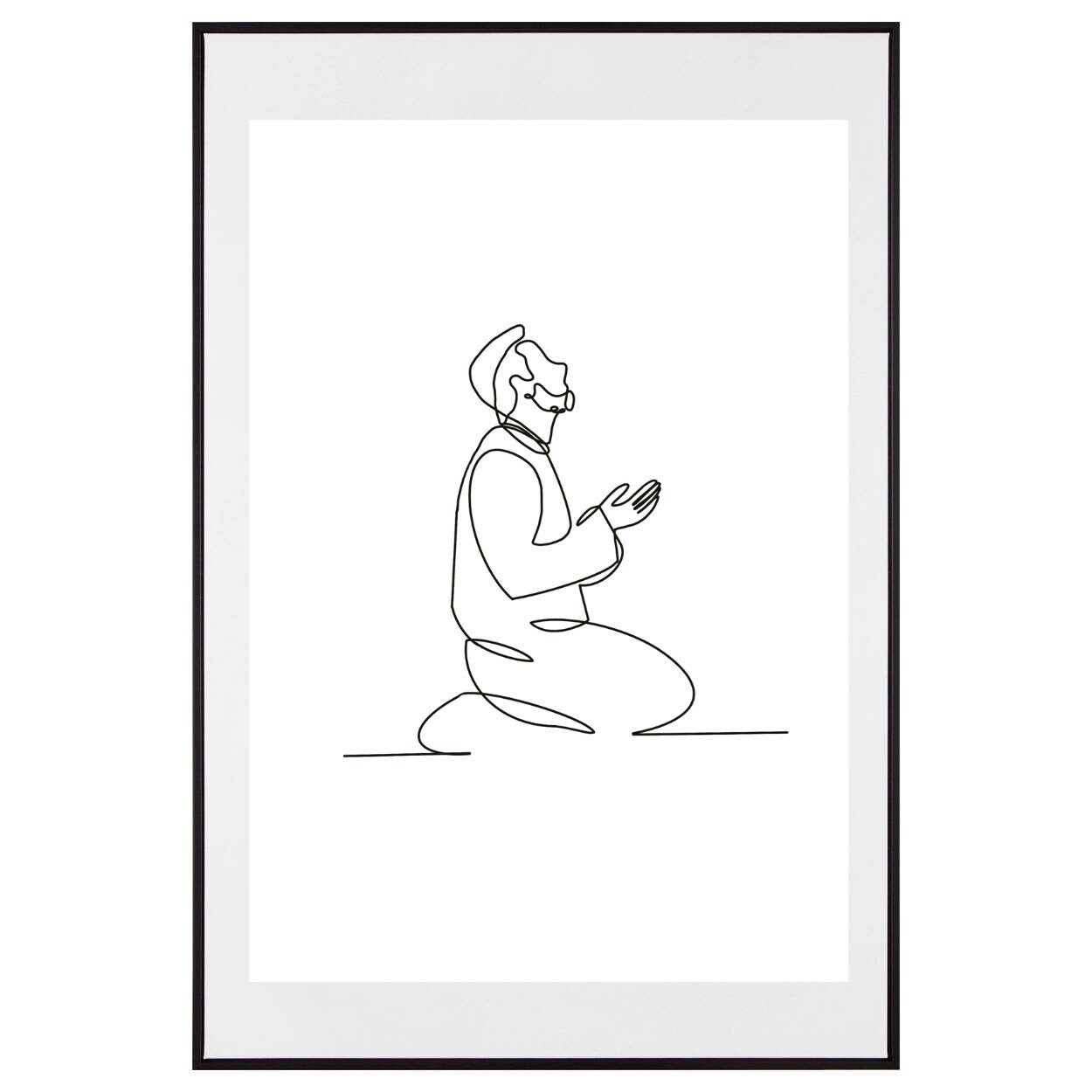 Repentance Line Art | Islamic Wall Art | Digital Print - Etsy