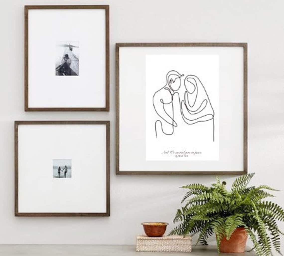 Husband & Wife Islamic Lineart - Etsy