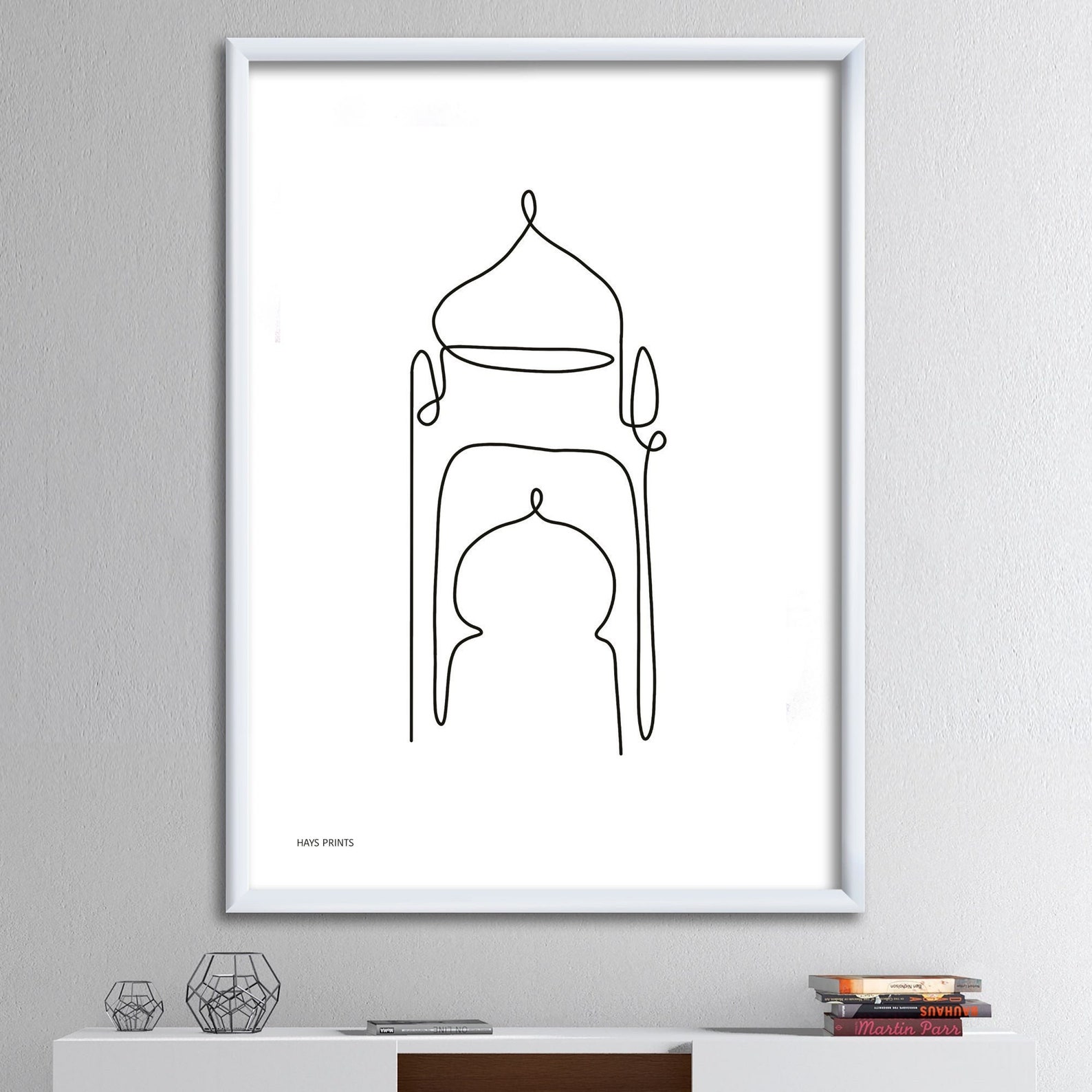 Mosque Line Art | Islamic Modern Art | Digital Print - Etsy