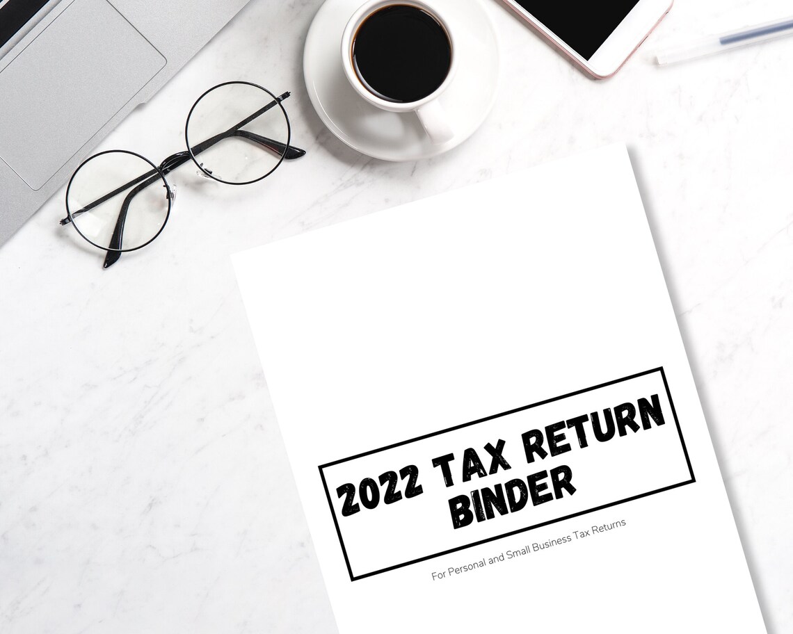 2022 Tax Return Binder Personal Small Business Tax, Instant PDF ...