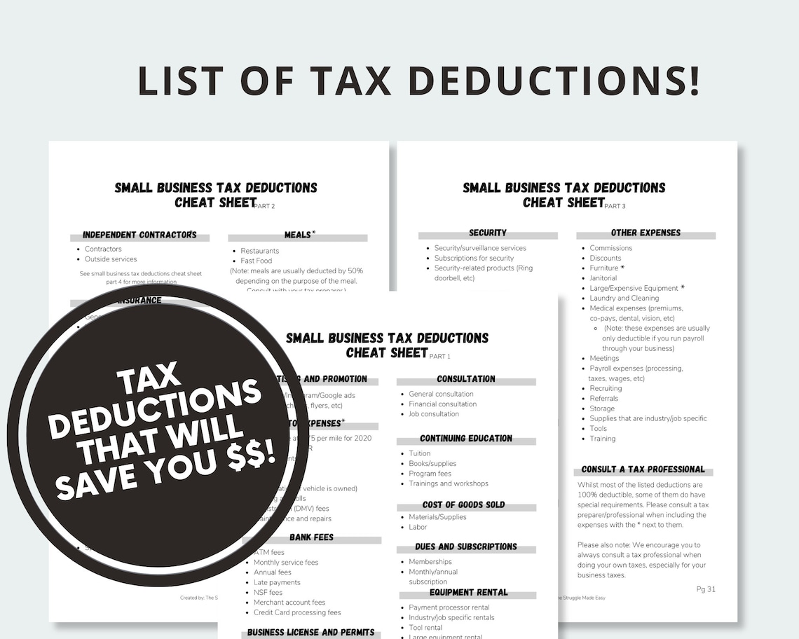 2022 Tax Return Binder: Personal & Small Business (PDF Download) - Etsy