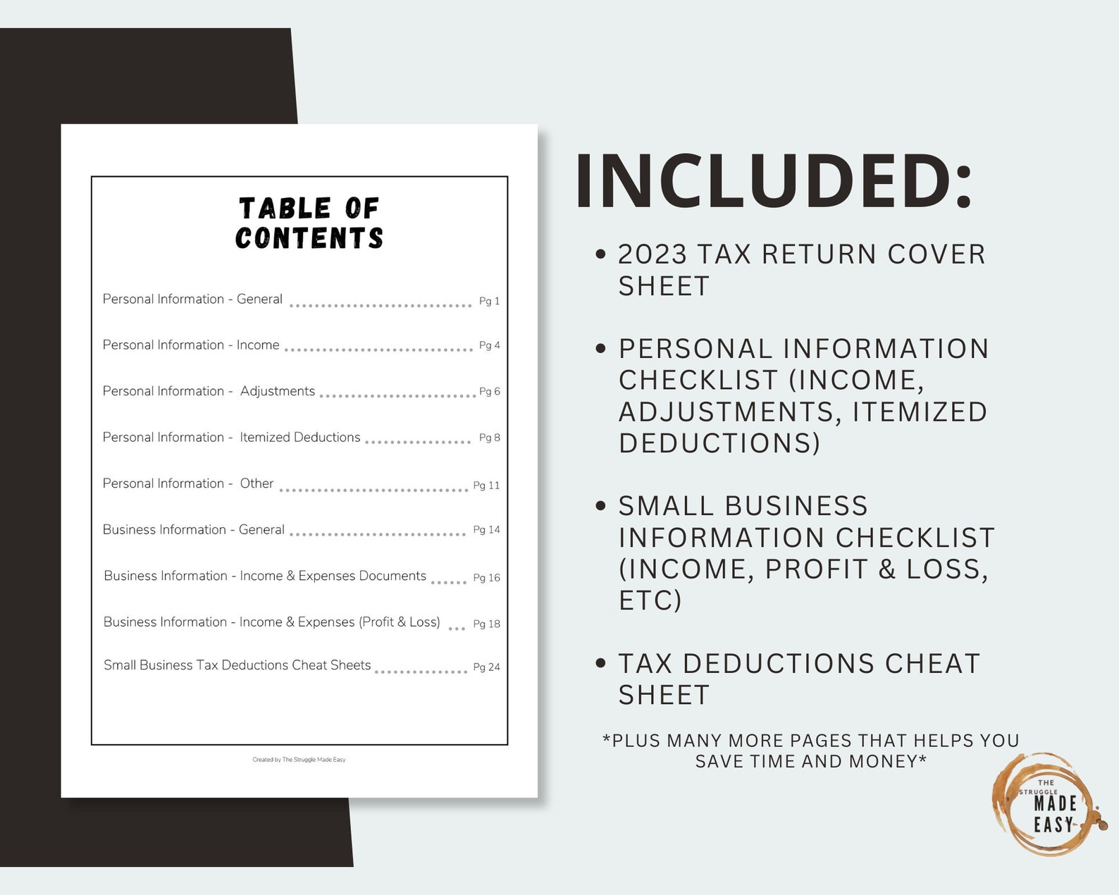 2023 Tax Return Binder: Personal & Small Business (PDF Download) - Etsy