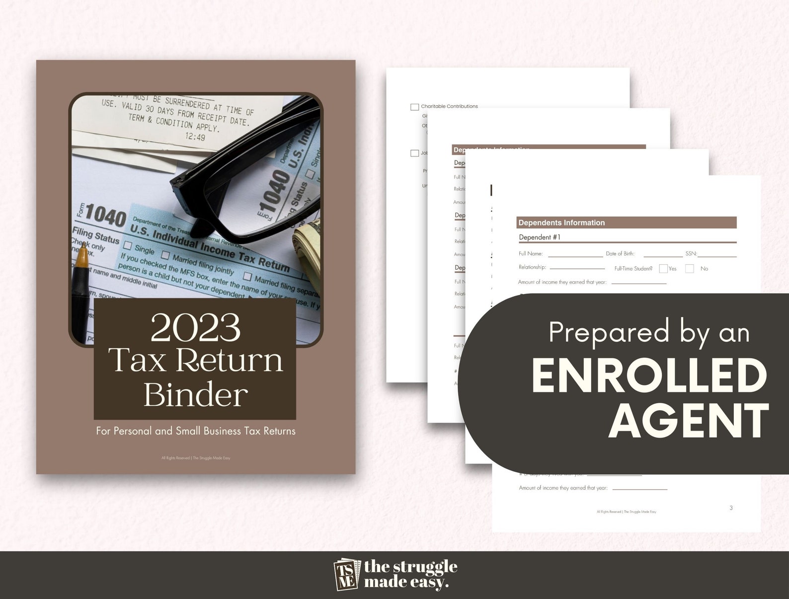 2023 Tax Return Binder + Tax Deduction Spreadsheet, Individual AND ...