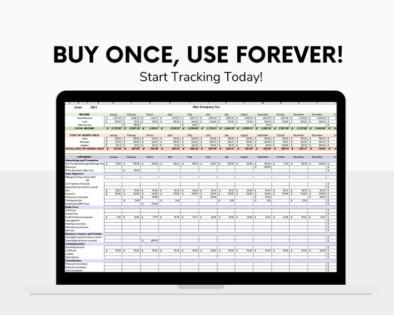 Business Tax Deductions Cheat Sheet + Excel | Deductible | Tax Write ...